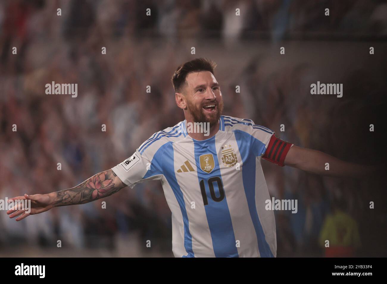 Lionel Messi celebrates his goal against Bolivia. Argentina's national ...