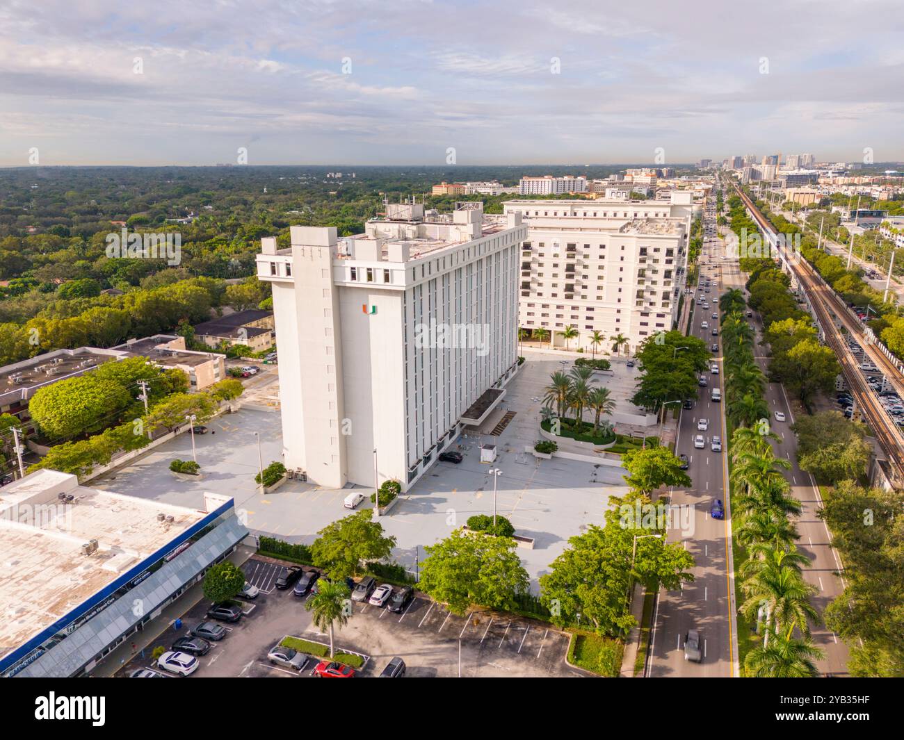 Miami, FL, USA - October 16, 2024: University of Miami Gables One Tower ...