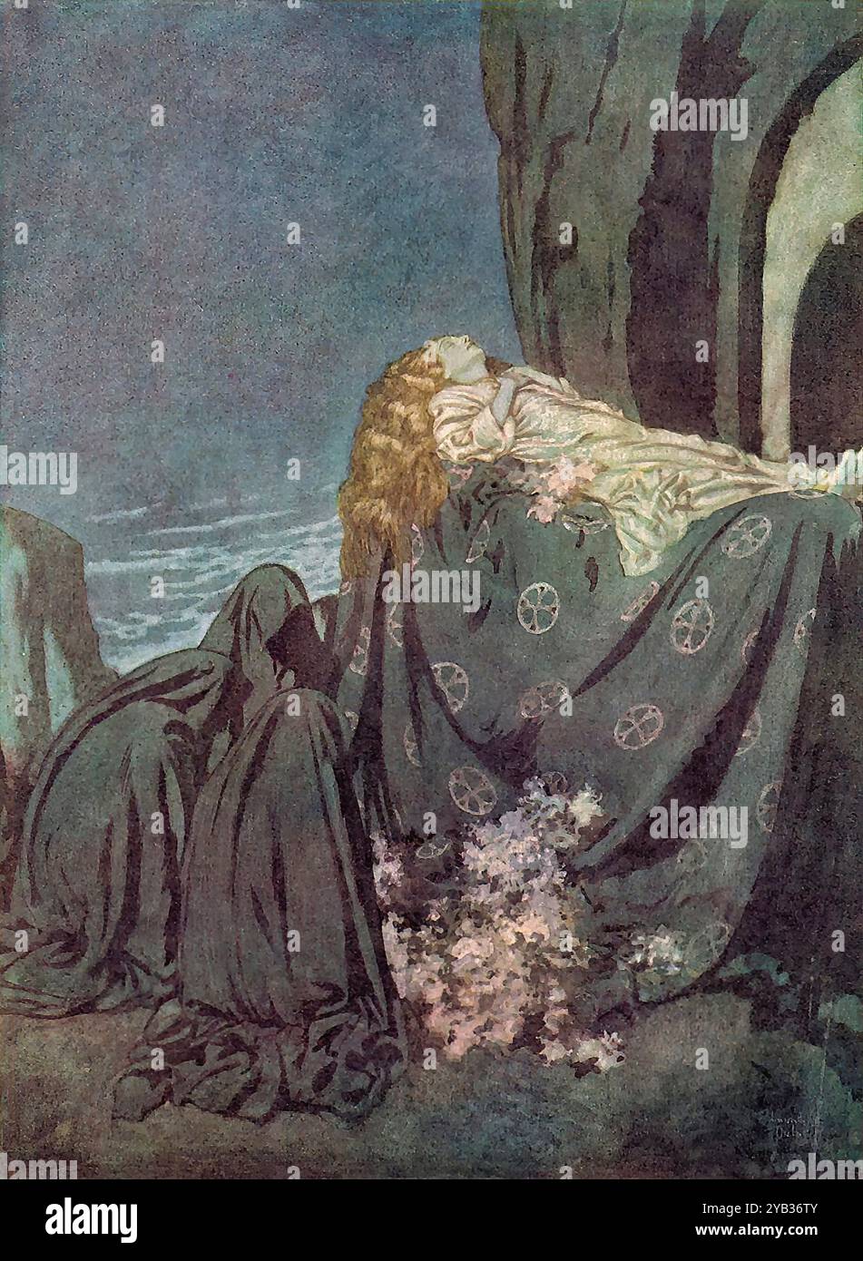 Dulac, Edmund - Poems of Edgar Allan Poe - Lenore Stock Photo - Alamy