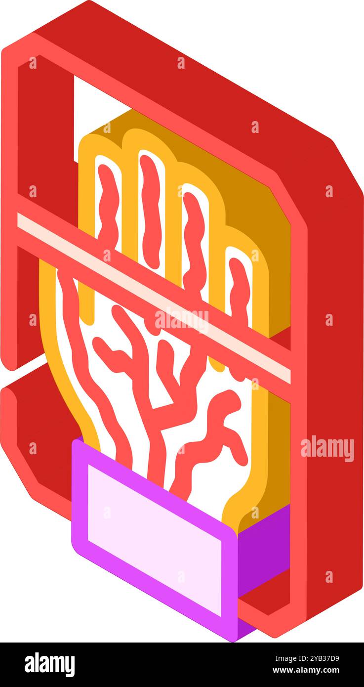 Palm authentication scan icon Stock Vector Images - Alamy