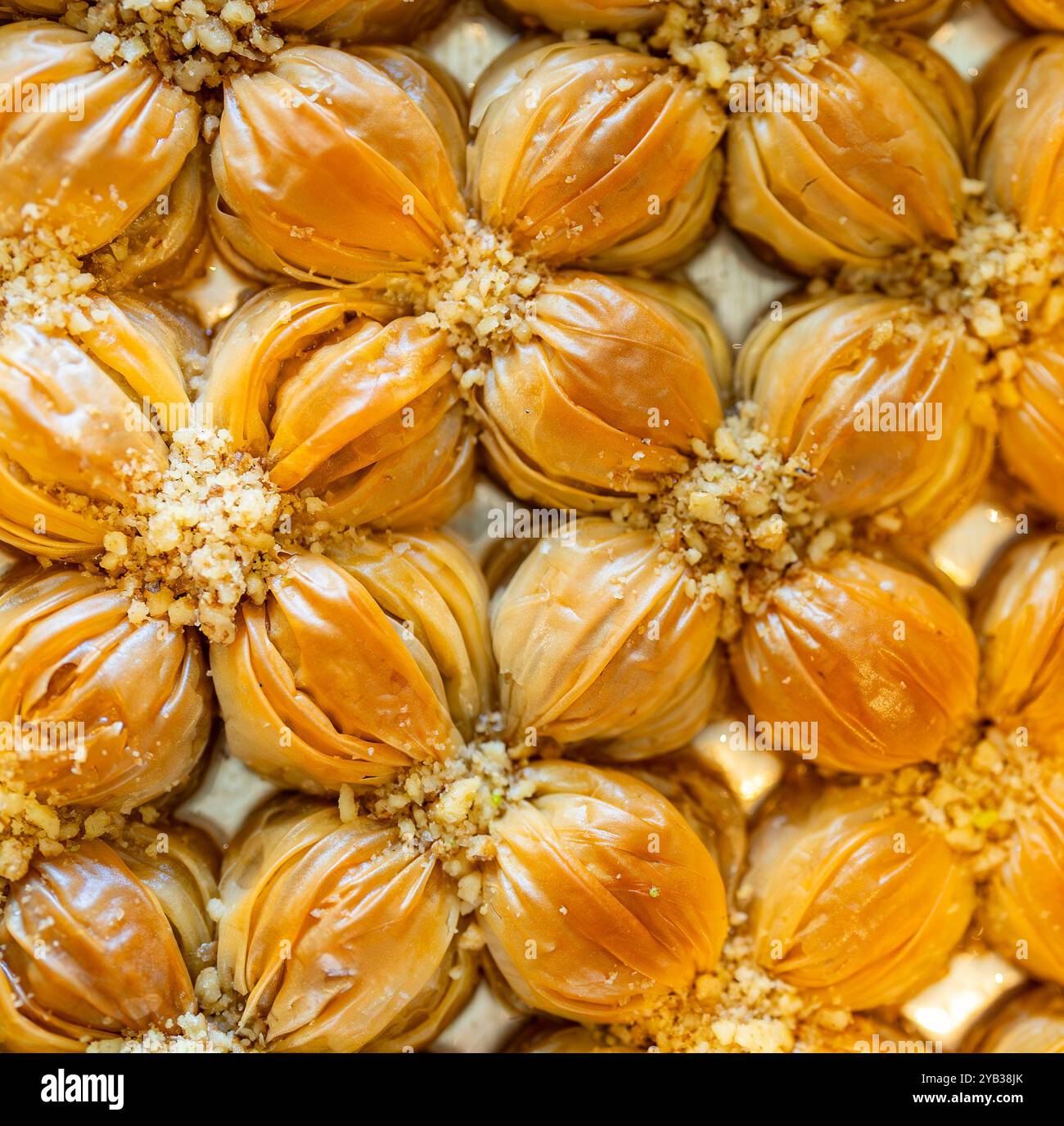 Traditional Turkish sweet dessert baklava with pistachios Stock Photo ...