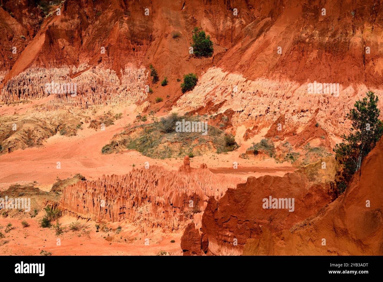 Tsingy Rouge (Red Tsingy) is an eroded laterite formation in Irodo ...
