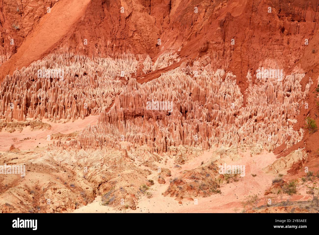 Tsingy Rouge (Red Tsingy) is an eroded laterite formation in Irodo ...