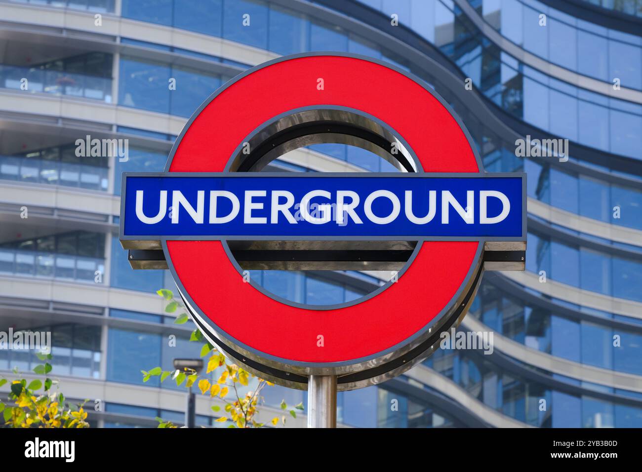 London, UK - September 19, 2024; London Underground iconic roundel sign ...