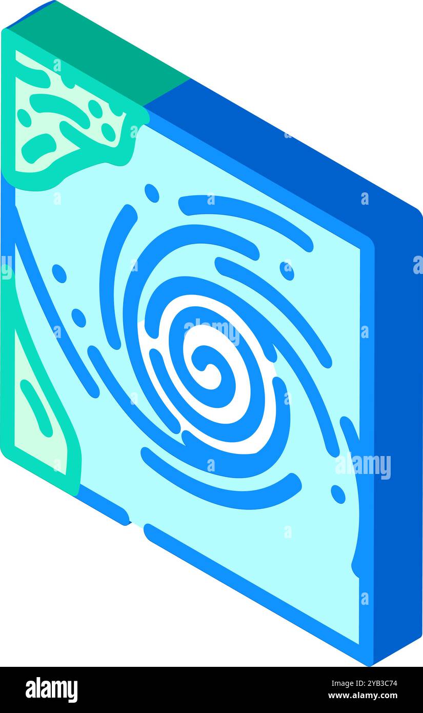 cyclone hurricane disaster isometric icon vector illustration Stock ...