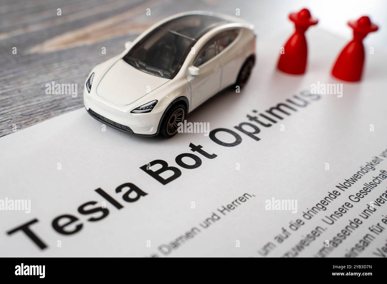 Bavaria, Germany - October 15, 2024: Tesla Bot Optimus is written on a ...