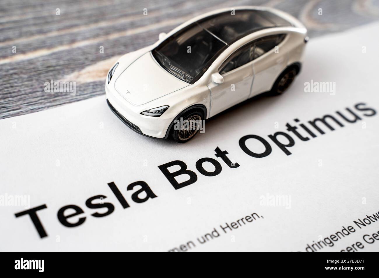 Bavaria, Germany - October 15, 2024: Tesla Bot Optimus is written on a ...