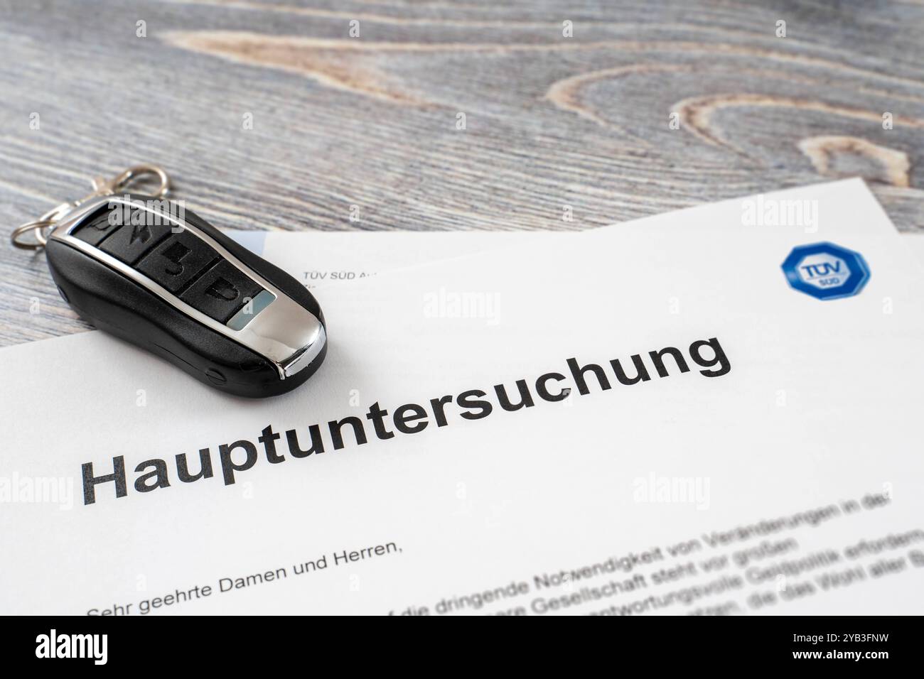 Bavaria, Germany - October 15, 2024: Main inspection is written on a ...