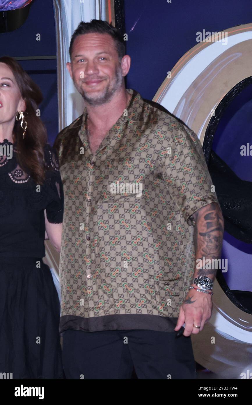 Mexico City, Mexico. 15th Oct, 2024. Tom Hardy attends the black carpet ...