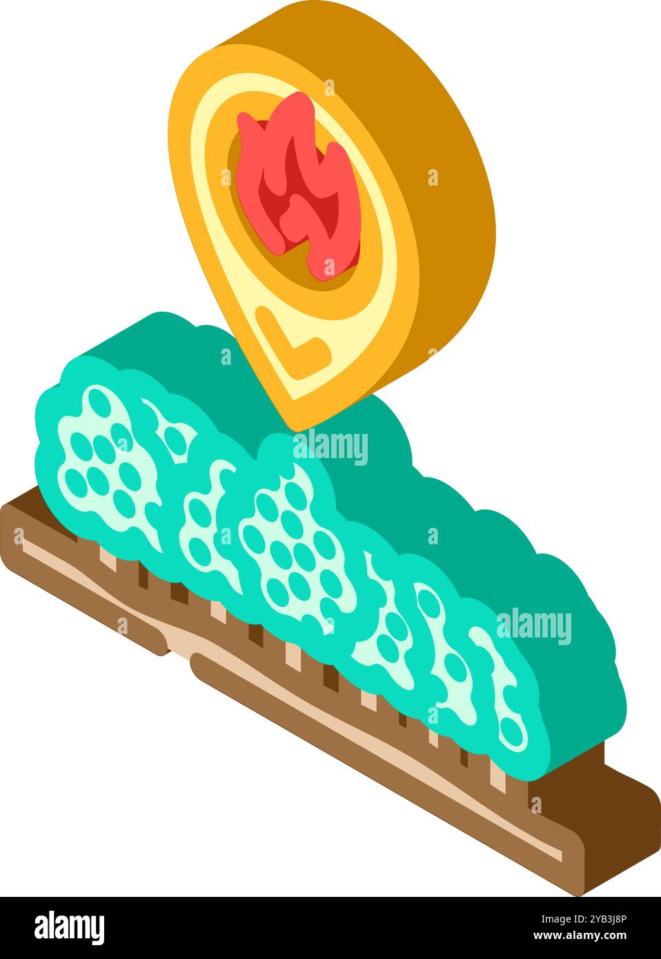 Firestorm and forest fire Stock Vector Images - Alamy