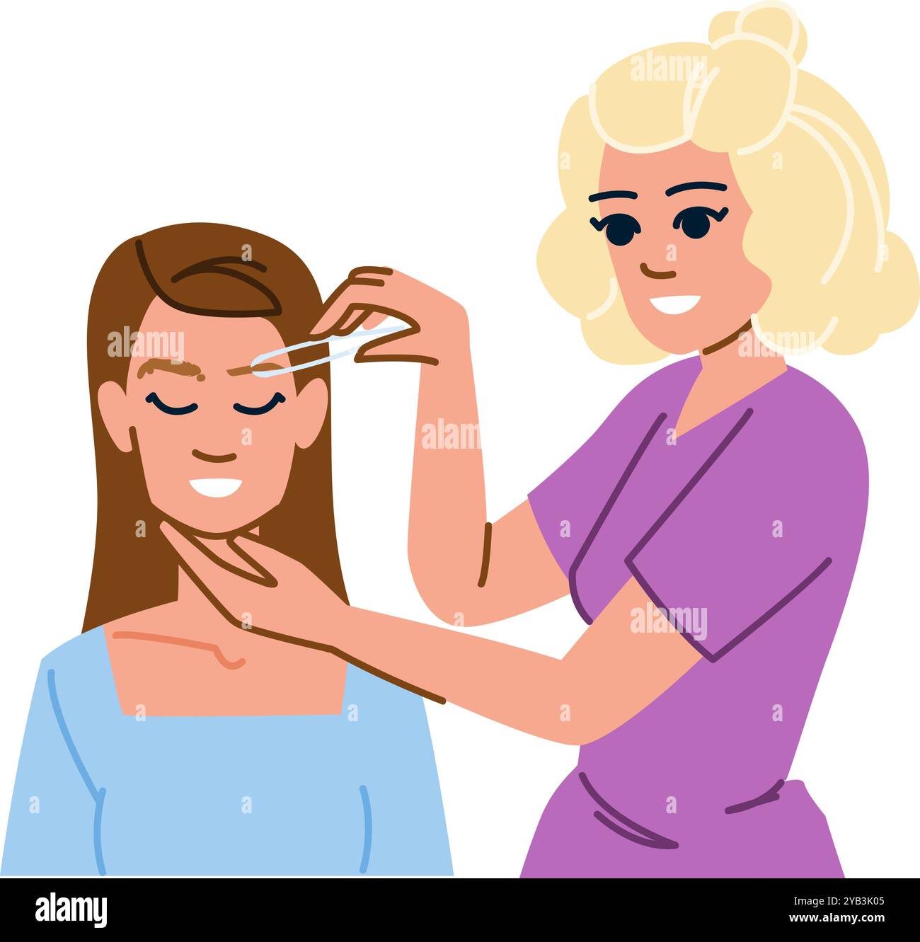 shape eyebrow shaping vector Stock Vector Image & Art - Alamy