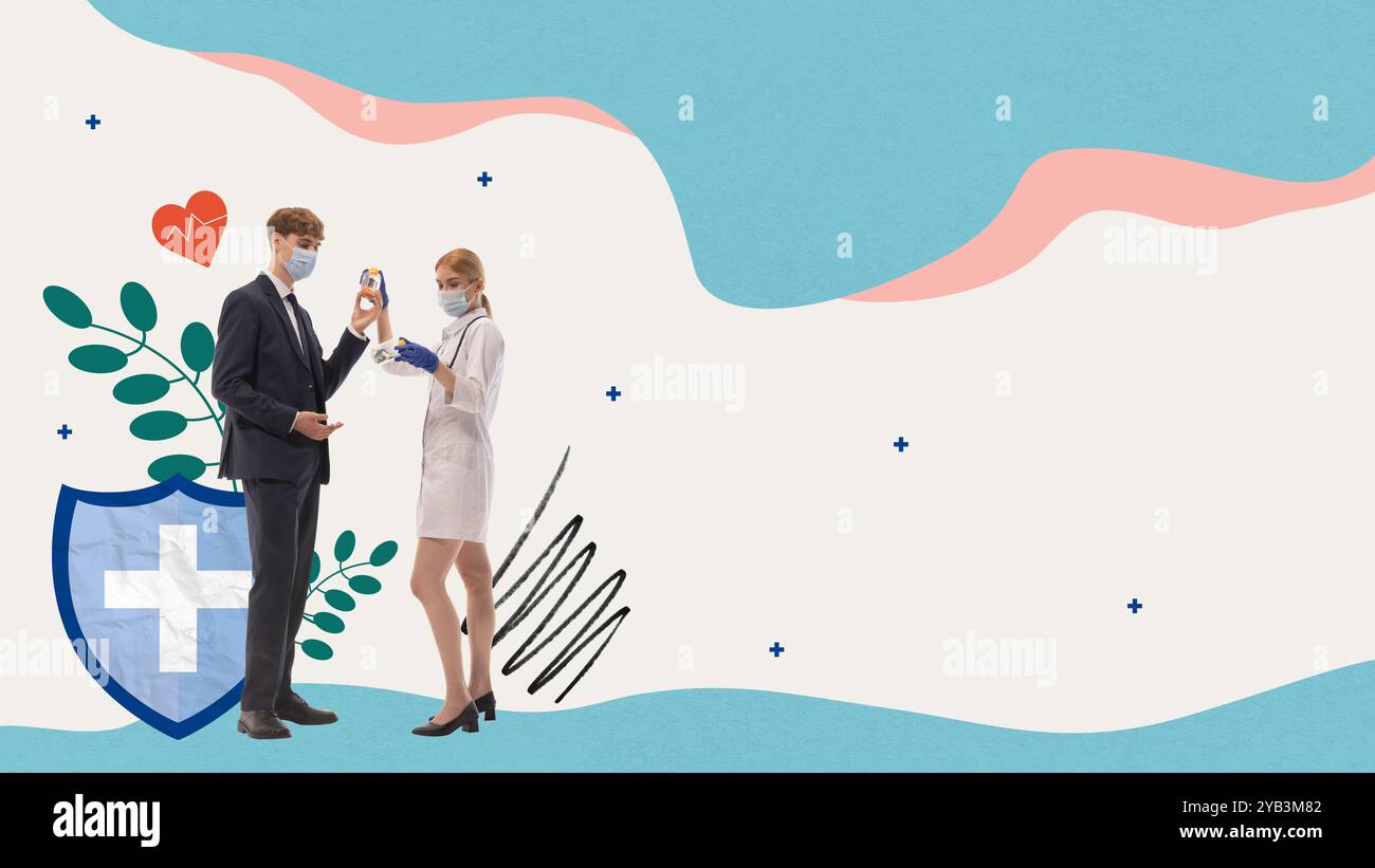 Doctor ensure patient safety, offering critical medication with careful ...