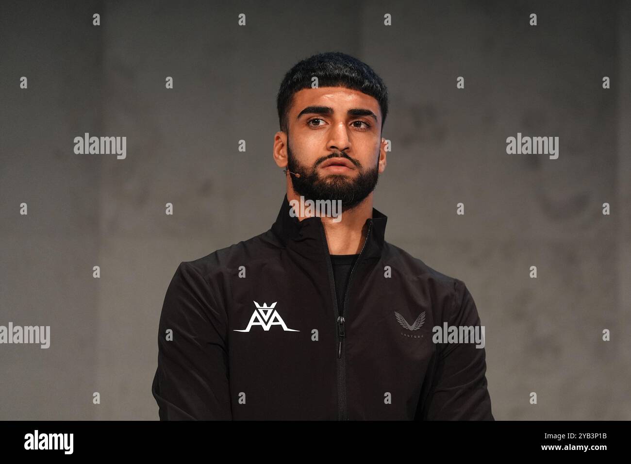 Adam Azim during a press conference at Allianz Stadium in Twickenham ...