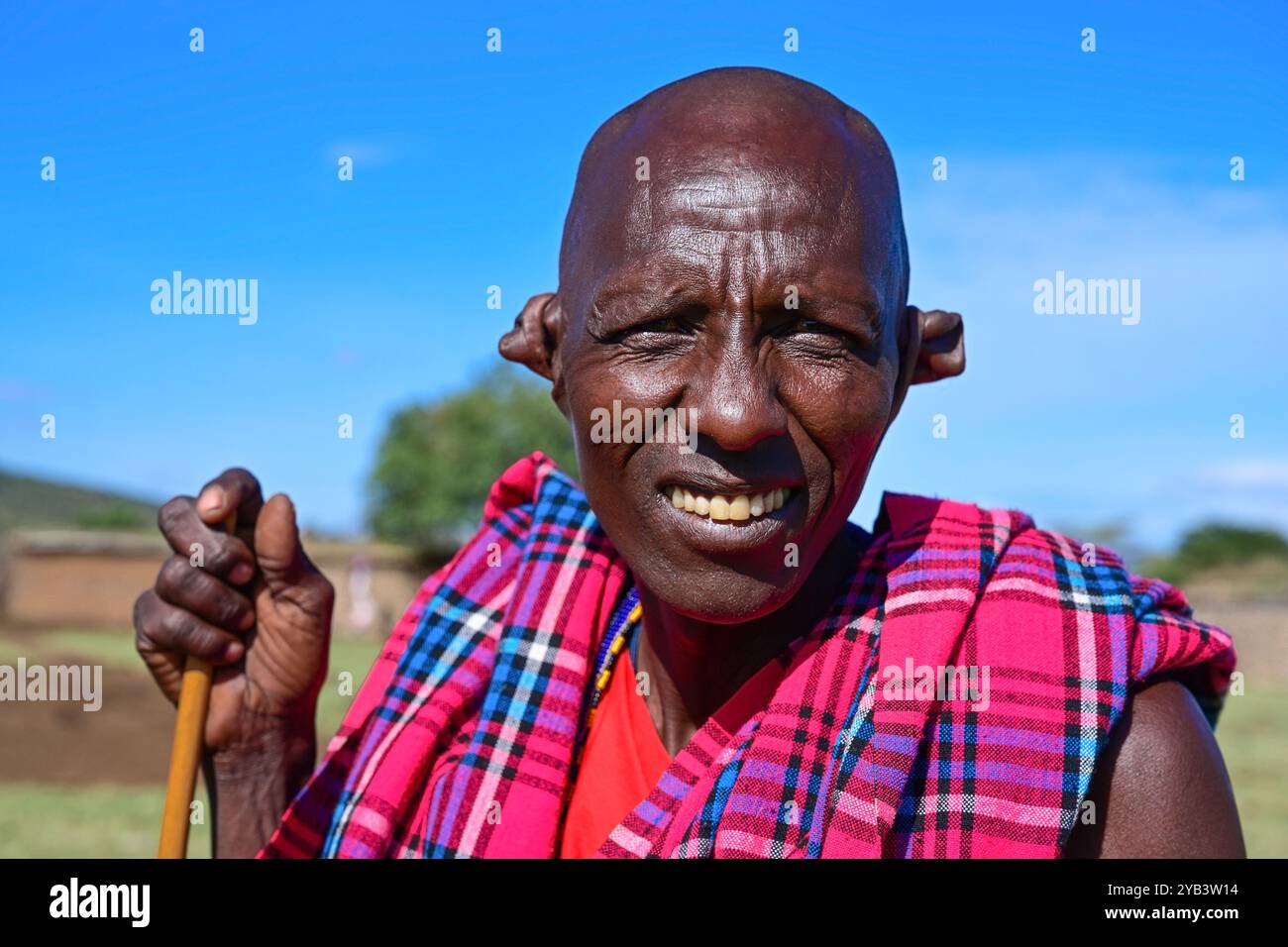 MAASAI MARA NATIONAL RESERVE, KENYA, AFRICA - NOVEMBER 11, 2022: Maasai ...
