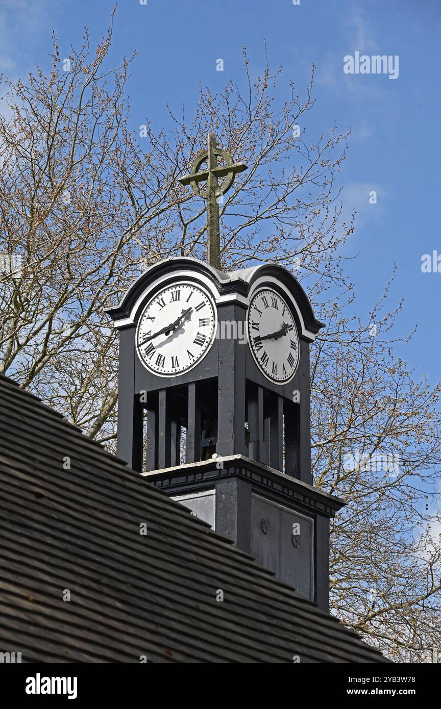 Four-faced clock. Primary School, Church of Saint Mary's the Mount ...