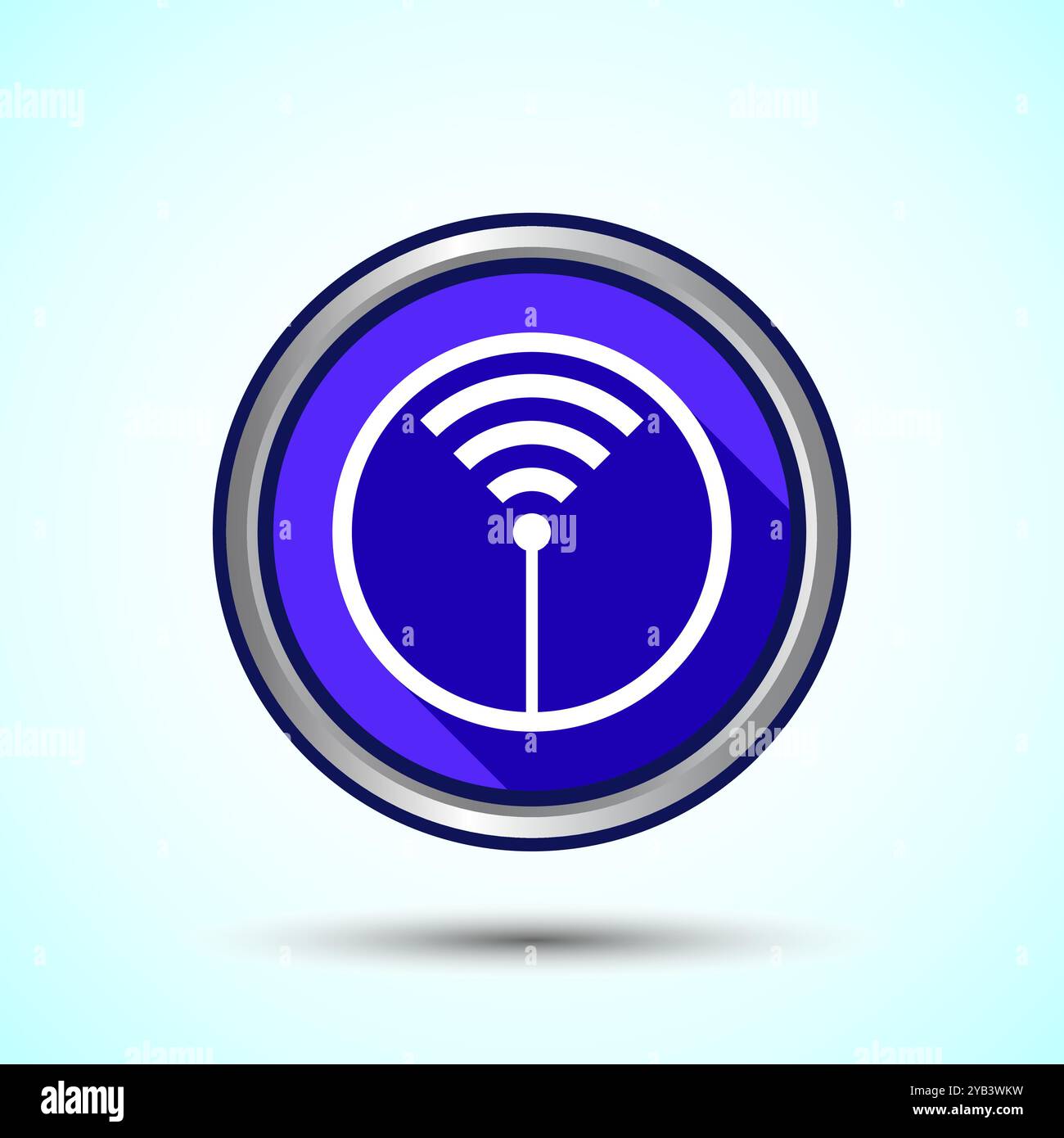 WIFI Icon Design Illustration, Internet Connection Symbol, Wireless and ...
