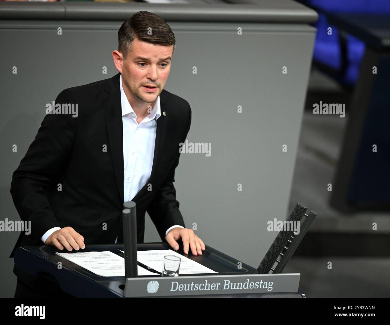 Berlin, Germany. 16th Oct, 2024. Marcus Faber (FDP) talks about ...