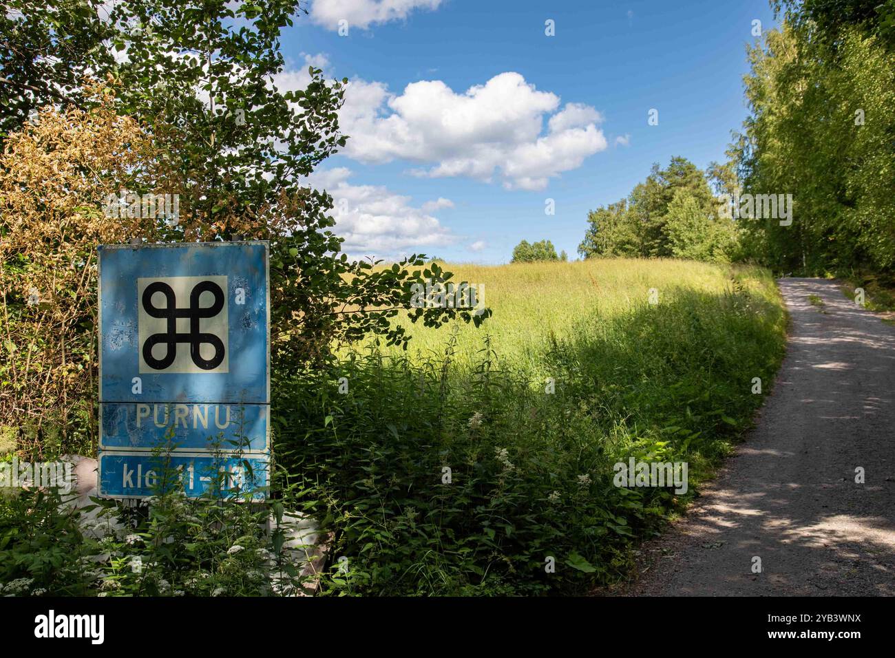 Art Center Purnu sign at Mustasaari 63, Orivesi, Finland Stock Photo ...
