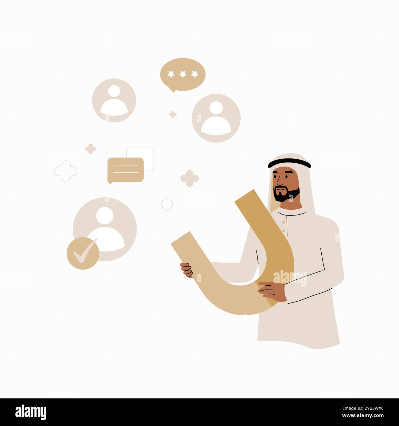 Muslim followers Stock Vector Images - Alamy