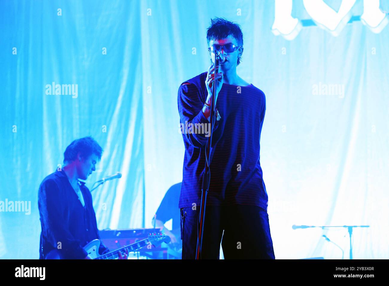 Fontaines D.C. lead singer Grian Chatten at Sziget Festival in Budapest ...