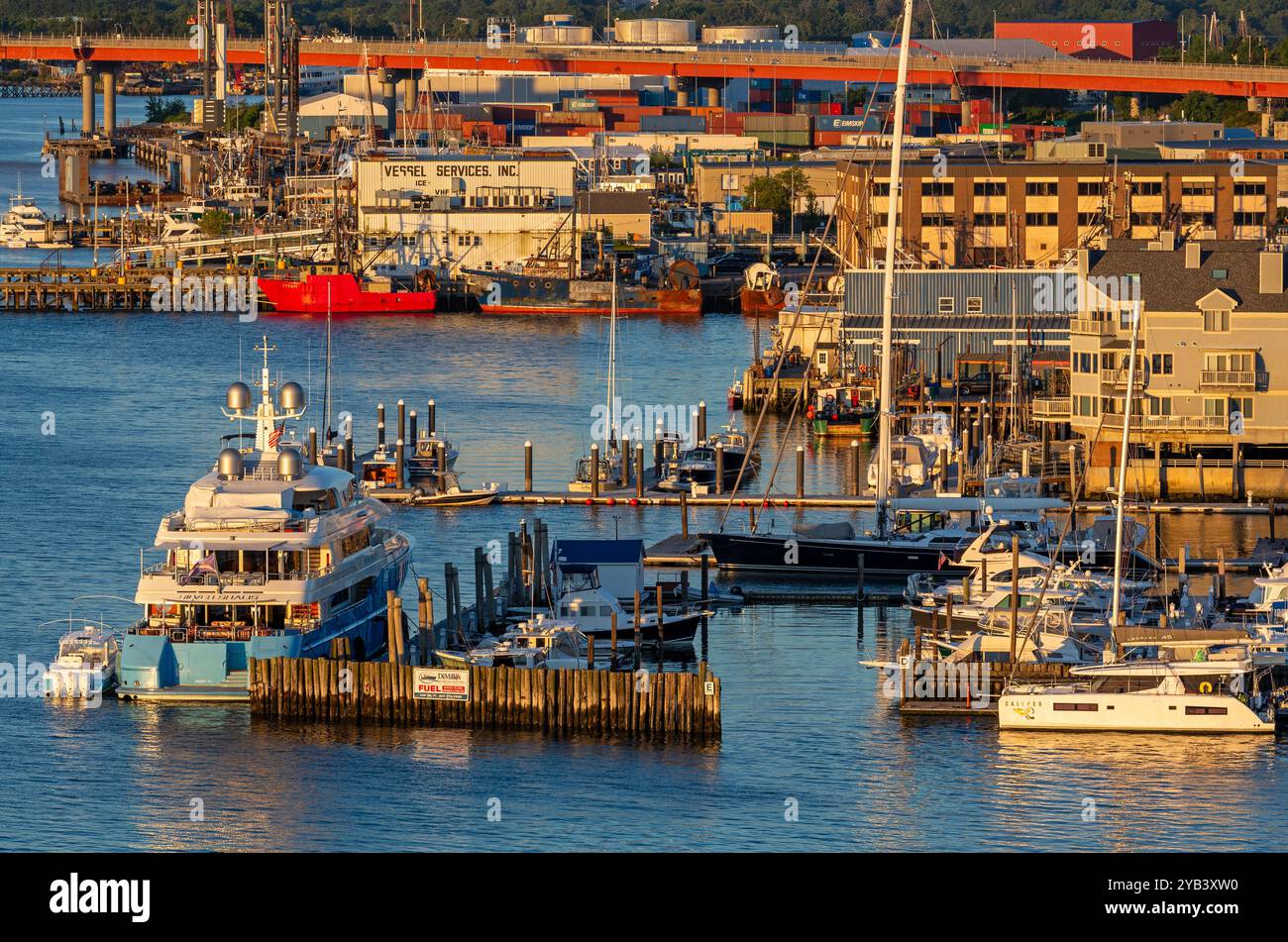 Usa maine portland waterfront hi-res stock photography and images - Alamy