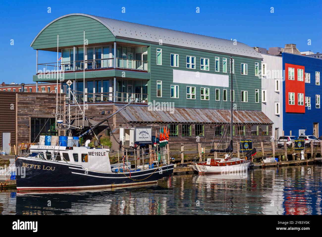 Custom House Wharf, Portland, Maine, USA Stock Photo - Alamy