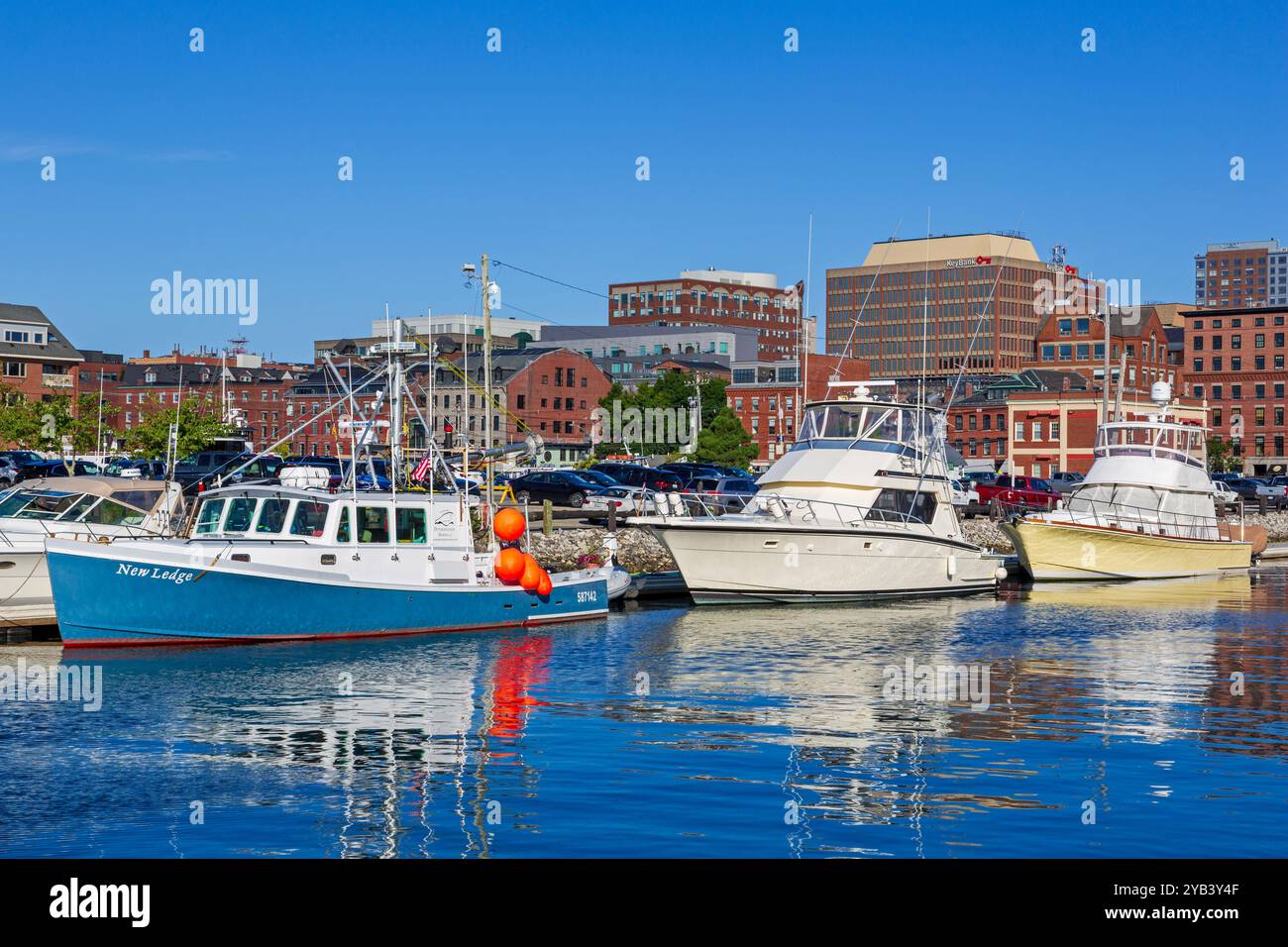 Chandler's Wharf, Portland, Maine, USA Stock Photo - Alamy