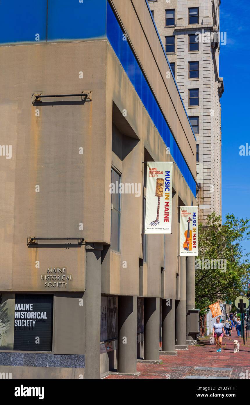 Maine Historical Society, Congress Street, Portland, Maine, USA Stock ...