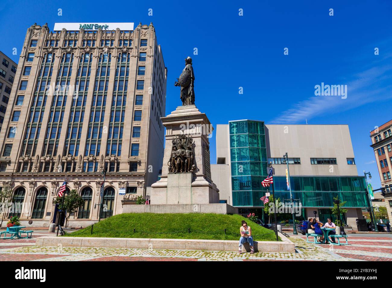 Our Lady of Victories, Monument Square, Portland, Maine, USA Stock ...
