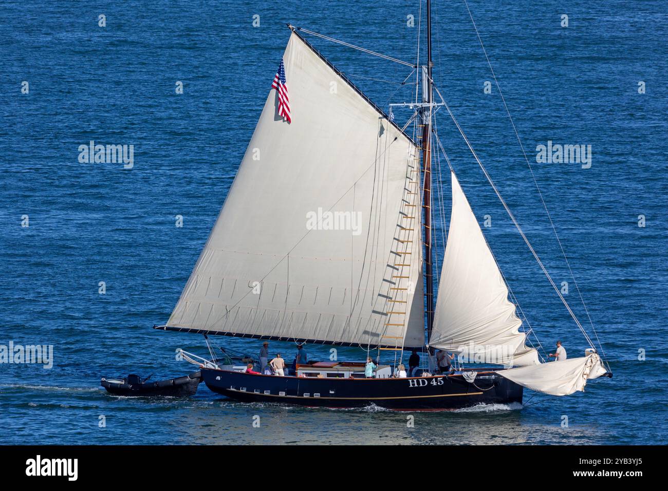 Sailing Ship in Casco Bay, Portland, Maine, USA Stock Photo - Alamy