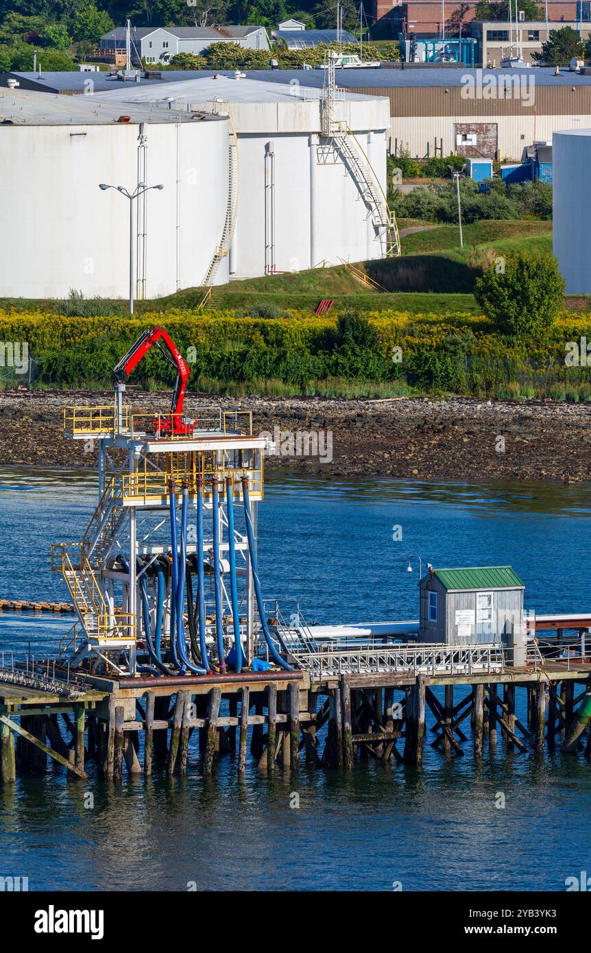 Sunoco Oil Terminal, Portland, Maine, USA Stock Photo - Alamy