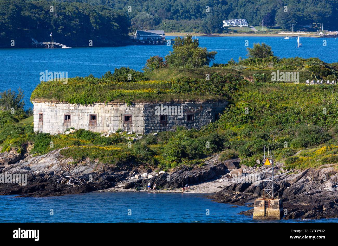Fort Scammel, Casco Bay, Portland, Maine, USA Stock Photo - Alamy
