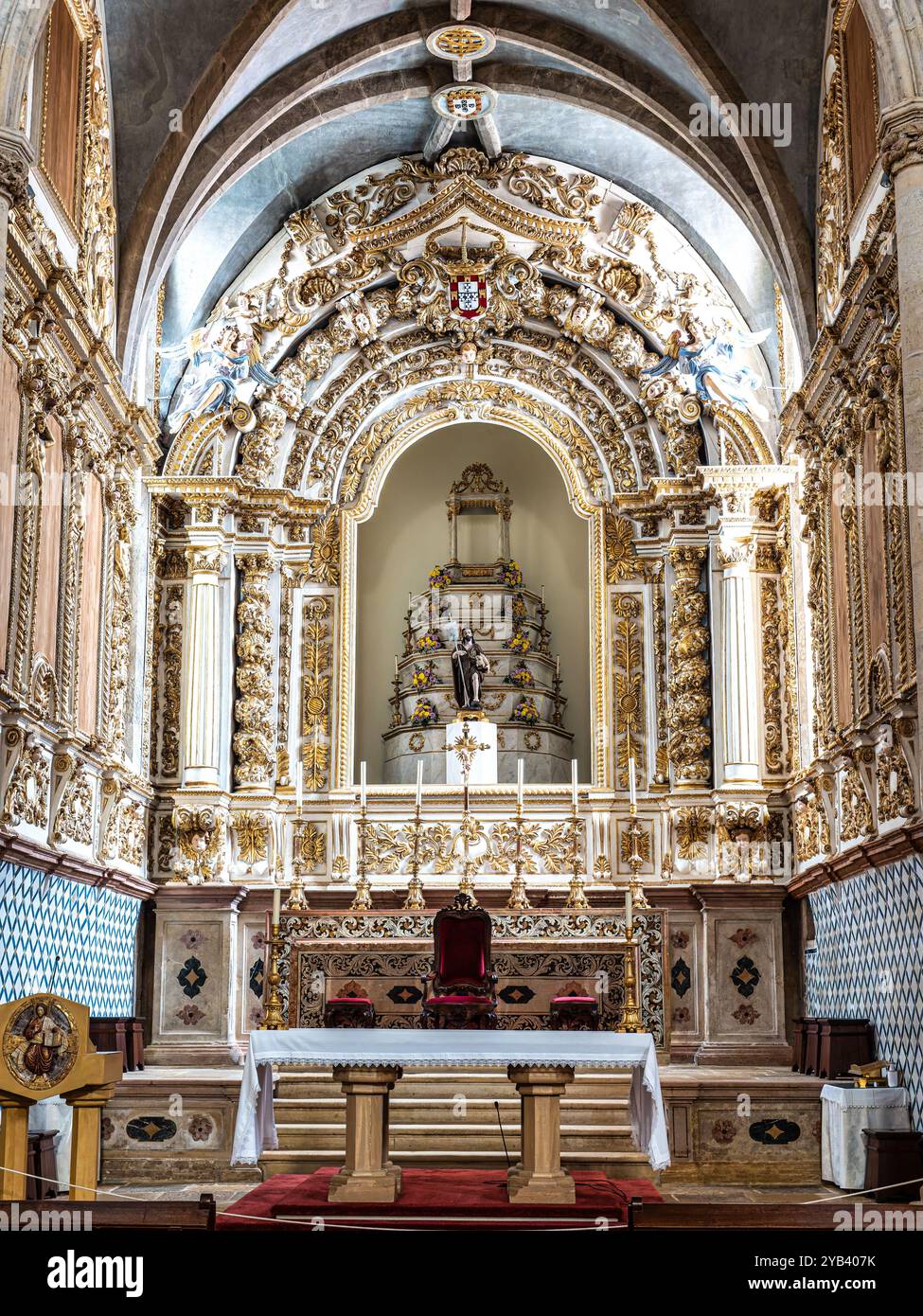 Interior of the Igreja de Sao Joao Baptista church at the Praca da ...