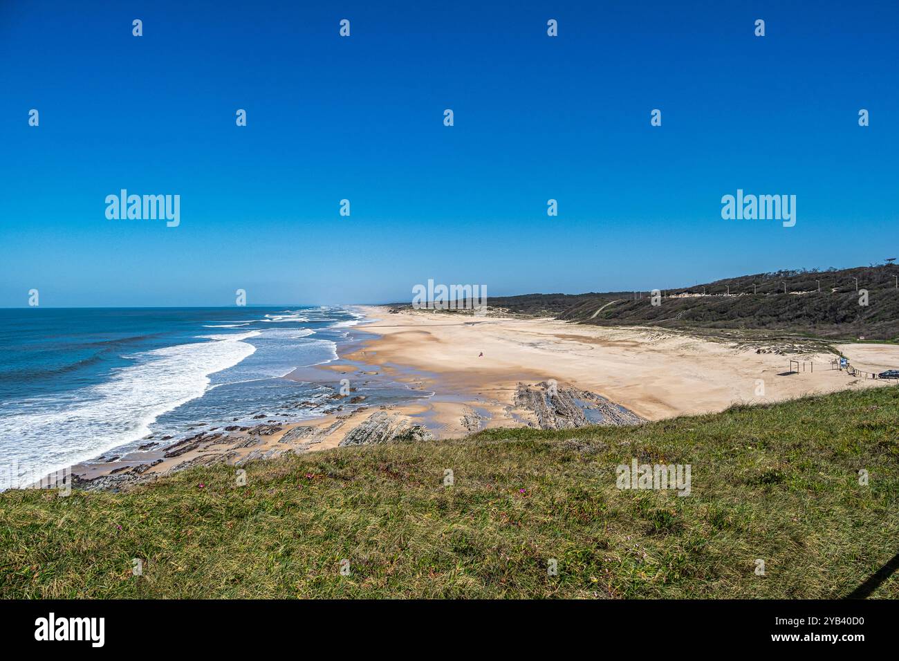 The beautiful Concha beach in Sao Pedro de Moel in Portugal Stock Photo ...
