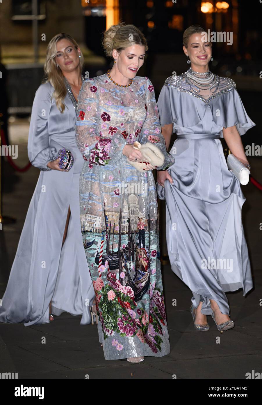 London, UK. October 16th, 2024. Kitty Spencer, Amelia Spencer and Eliza ...