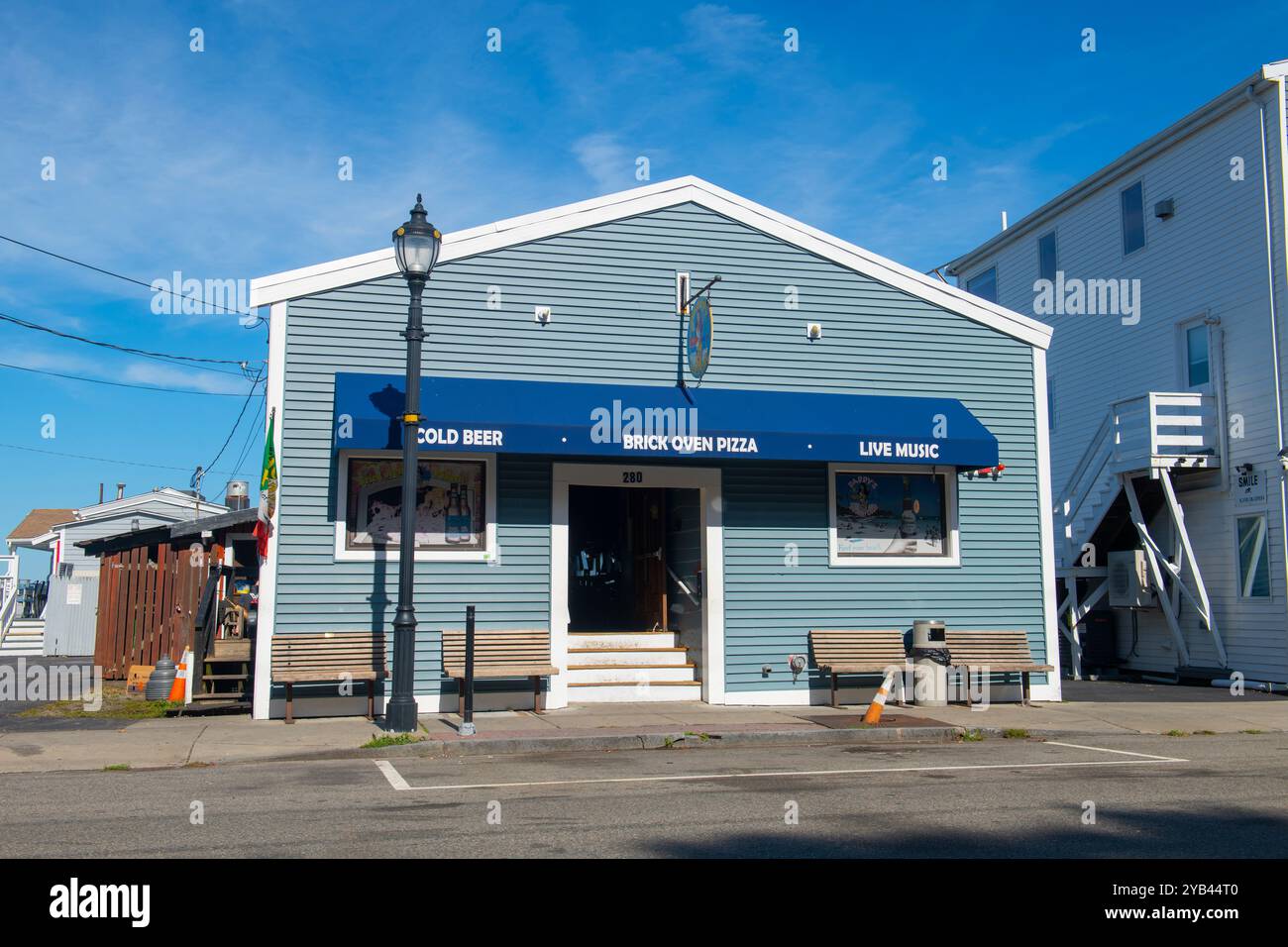 Historic commercial building at 280 Nantasket Avenue in town of Hull ...