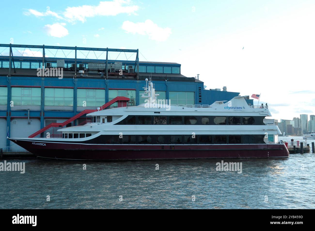Boats by City Cruises are seen on the Hudson River in Manhattan, New ...