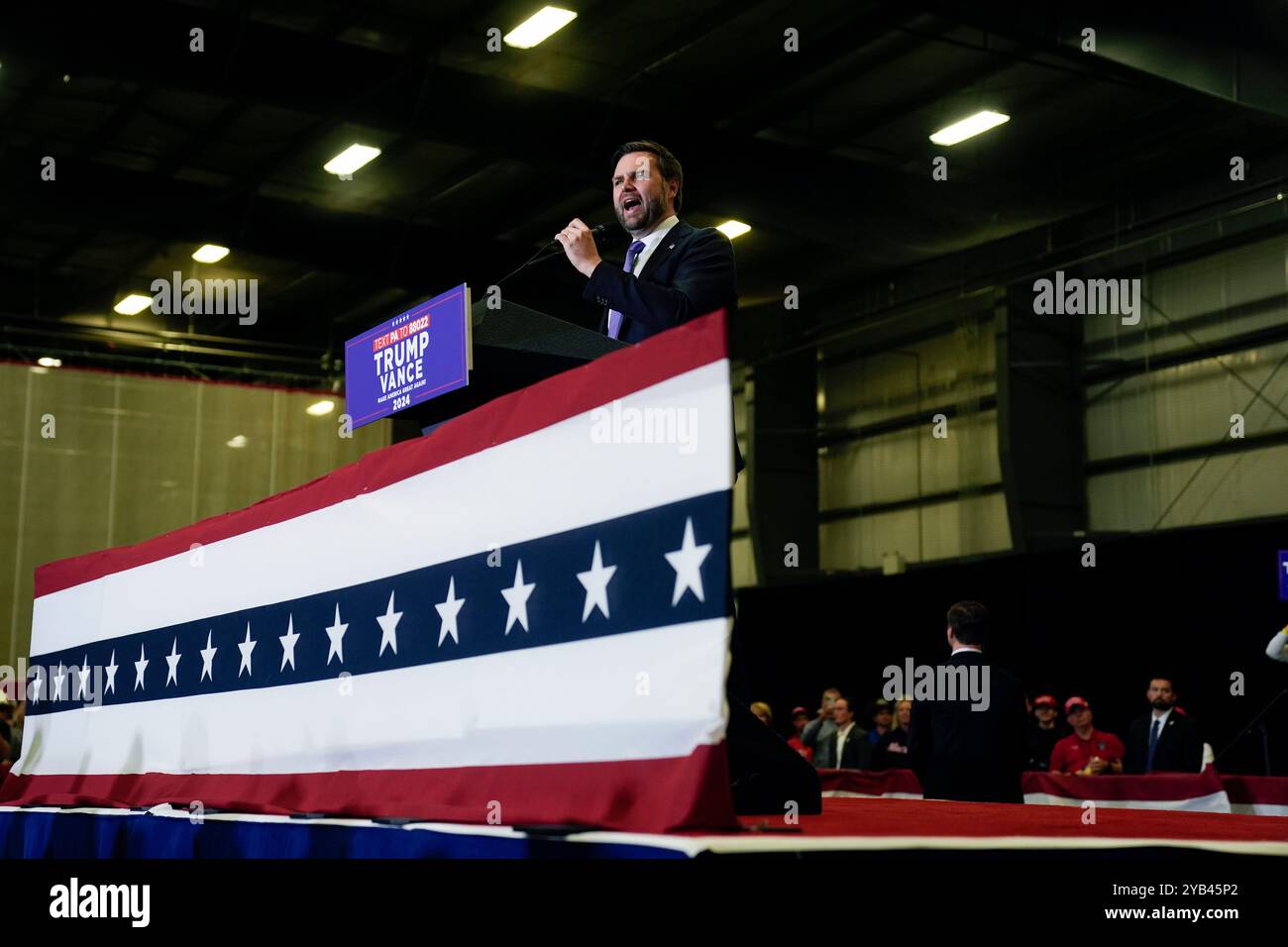 Republican vice presidential nominee Sen. JD Vance, R-Ohio, speaks ...