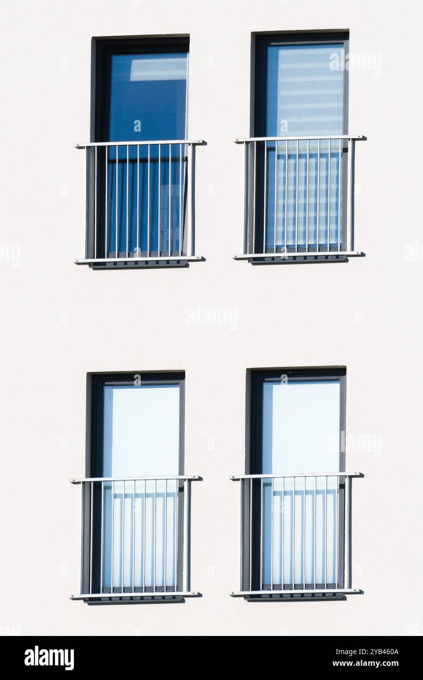 Newly built block of flats. Modern generic architecture. New home ...