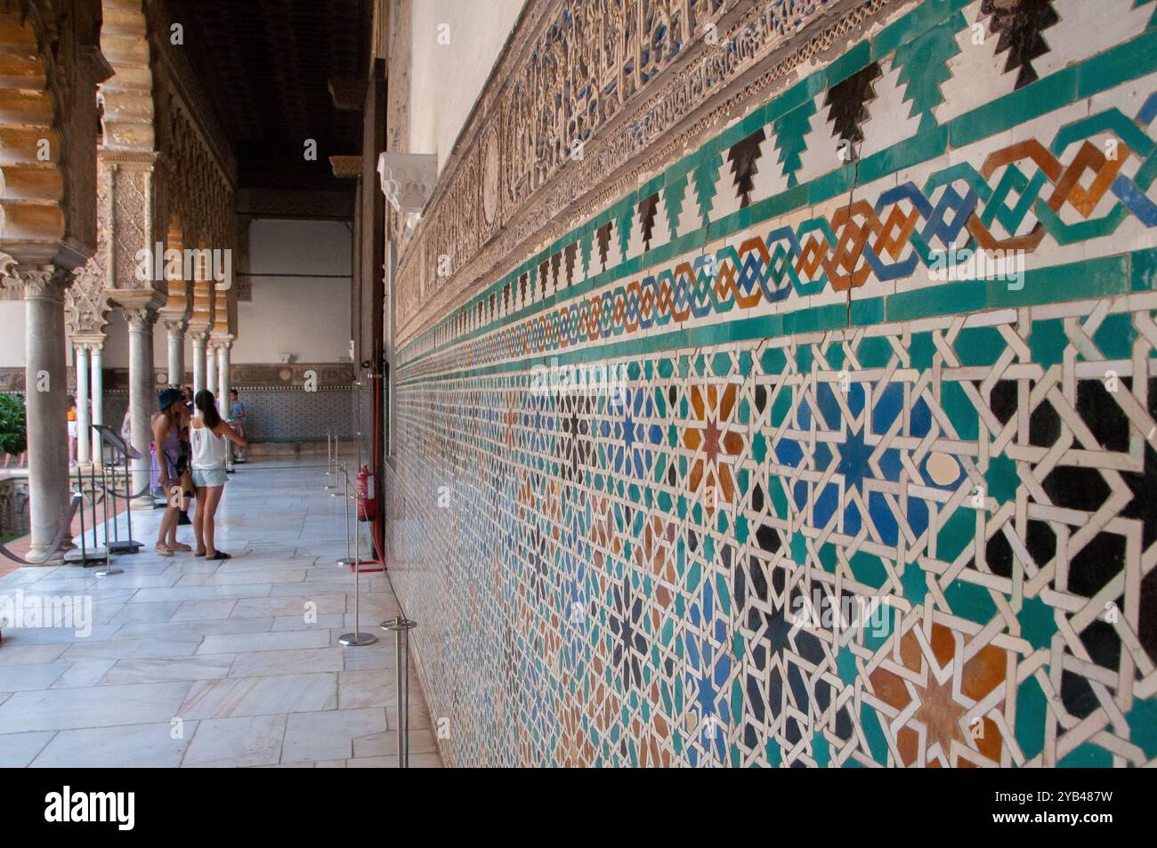 Seville alcazar ceramic tiles hi-res stock photography and images - Alamy