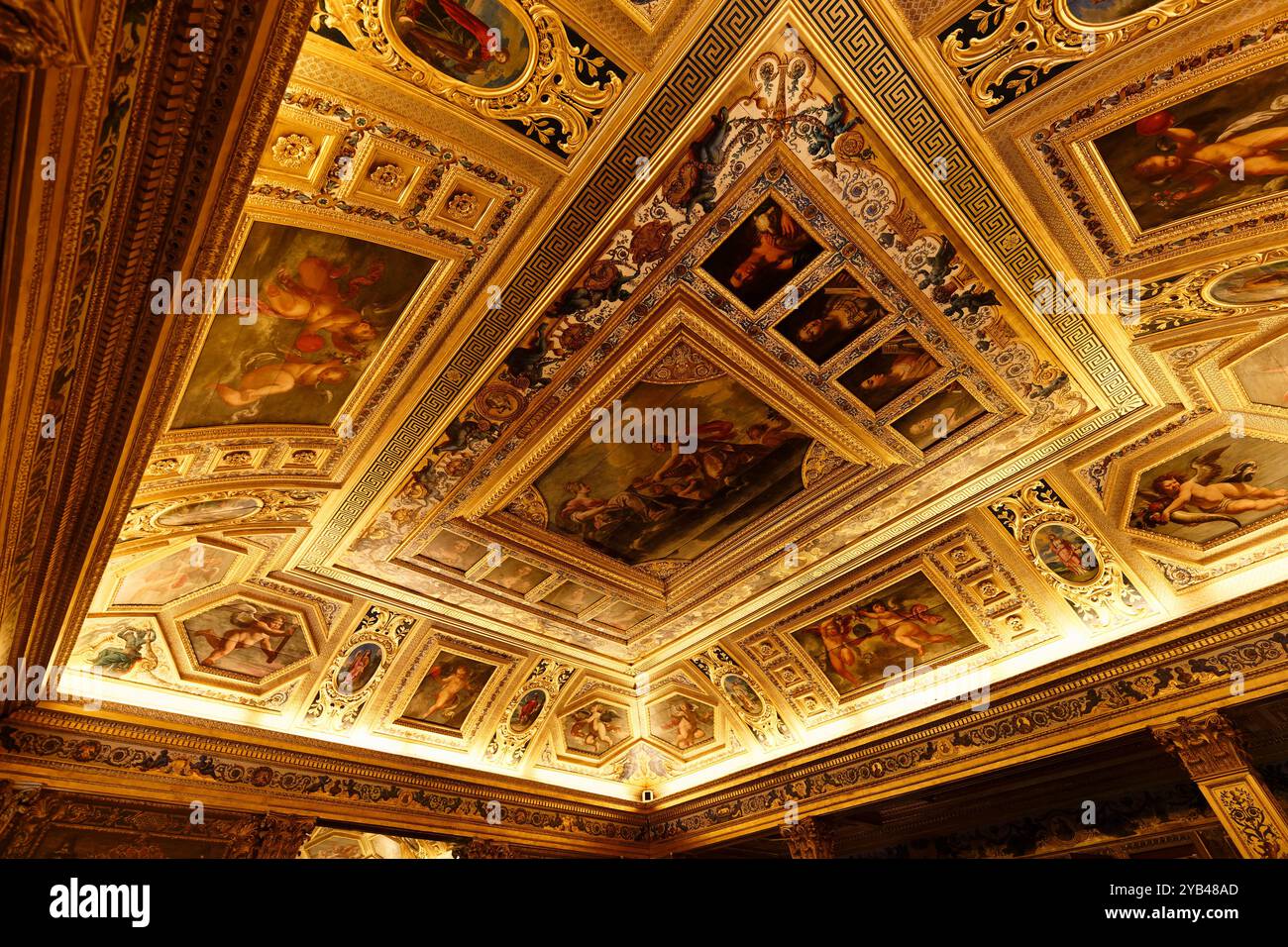 Senate room of the golden book. Luxembourg paace. Paris. France Stock ...