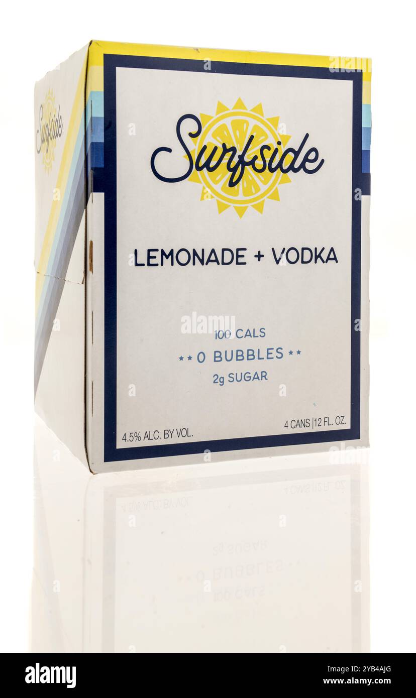 Winneconne, WI - 15 October 2024: A package of surfside lemonade and ...