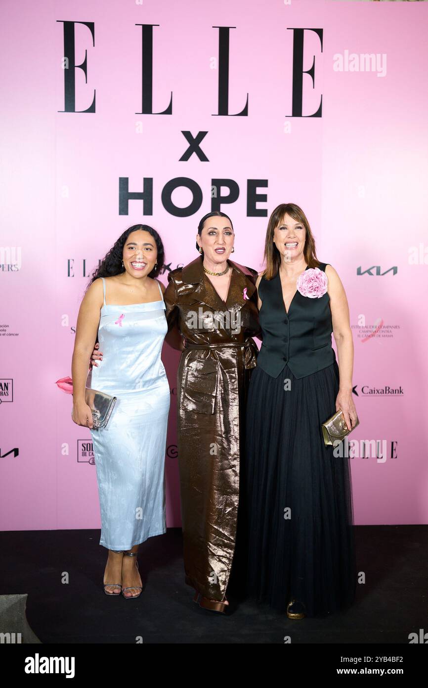 Madrid, Spain. 16th Oct, 2024. Rossy de Palma, Luna Garcia, Mabel ...