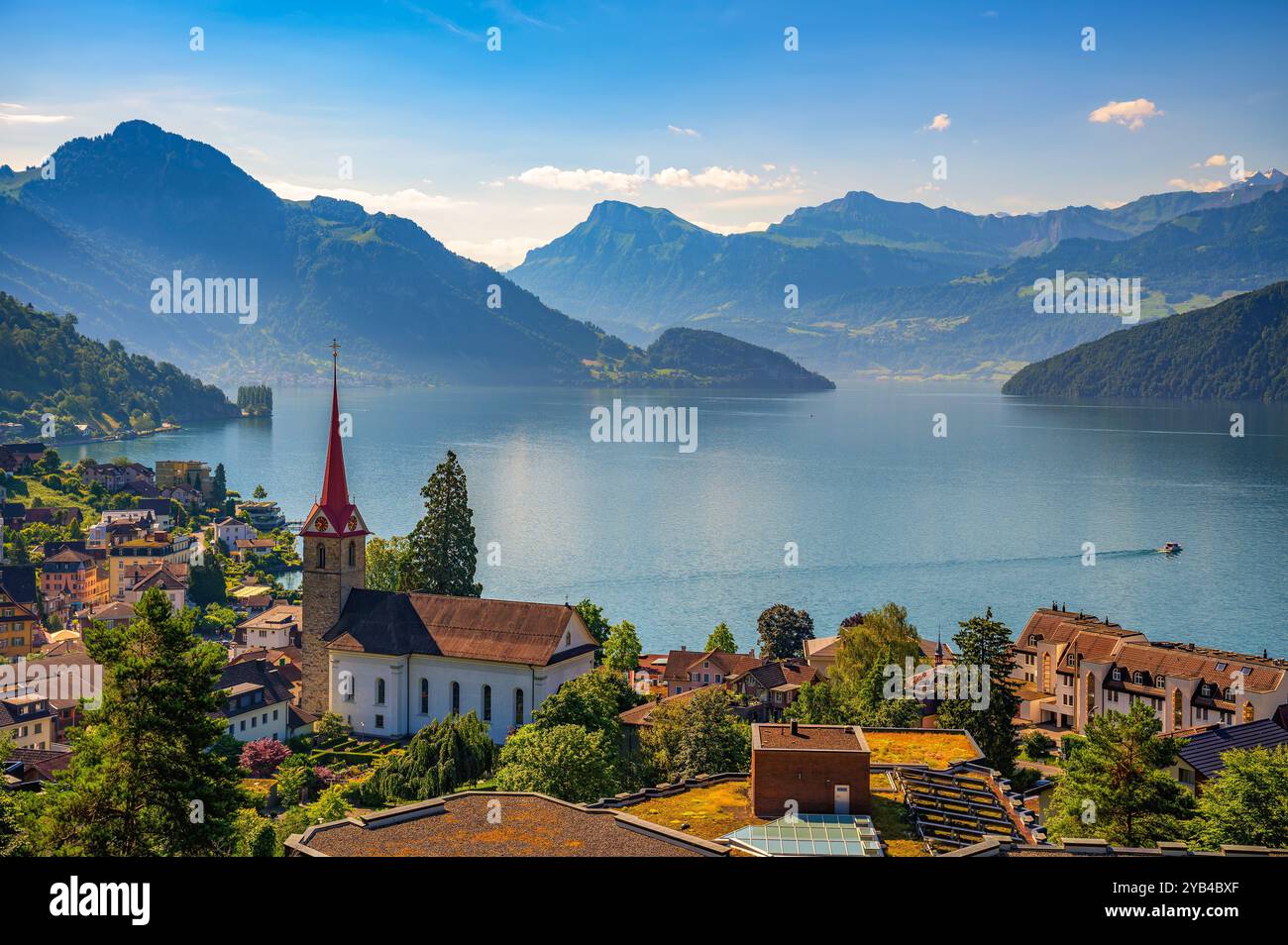 Weggis Village Overlooking Lake Lucerne and Swiss Alps Stock Photo - Alamy Weggis Village Overlooking Lake Lucerne and Swiss Alps Stock Photo - Alamy