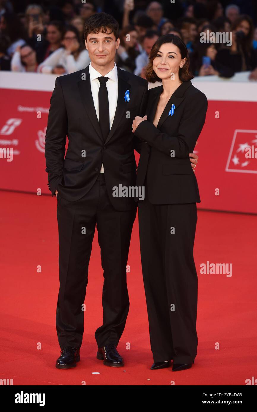 Roma, Lazio. 16th Oct, 2024. Lino Guanciale, Antonella Liuzzi attends ...