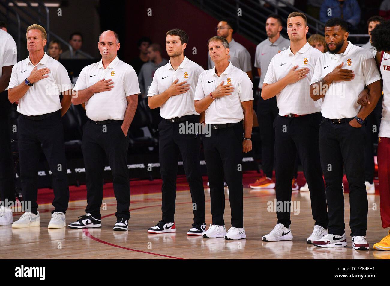 LOS ANGELES, CA - OCTOBER 15: USC Trojans assistant coach Todd Lee, USC ...