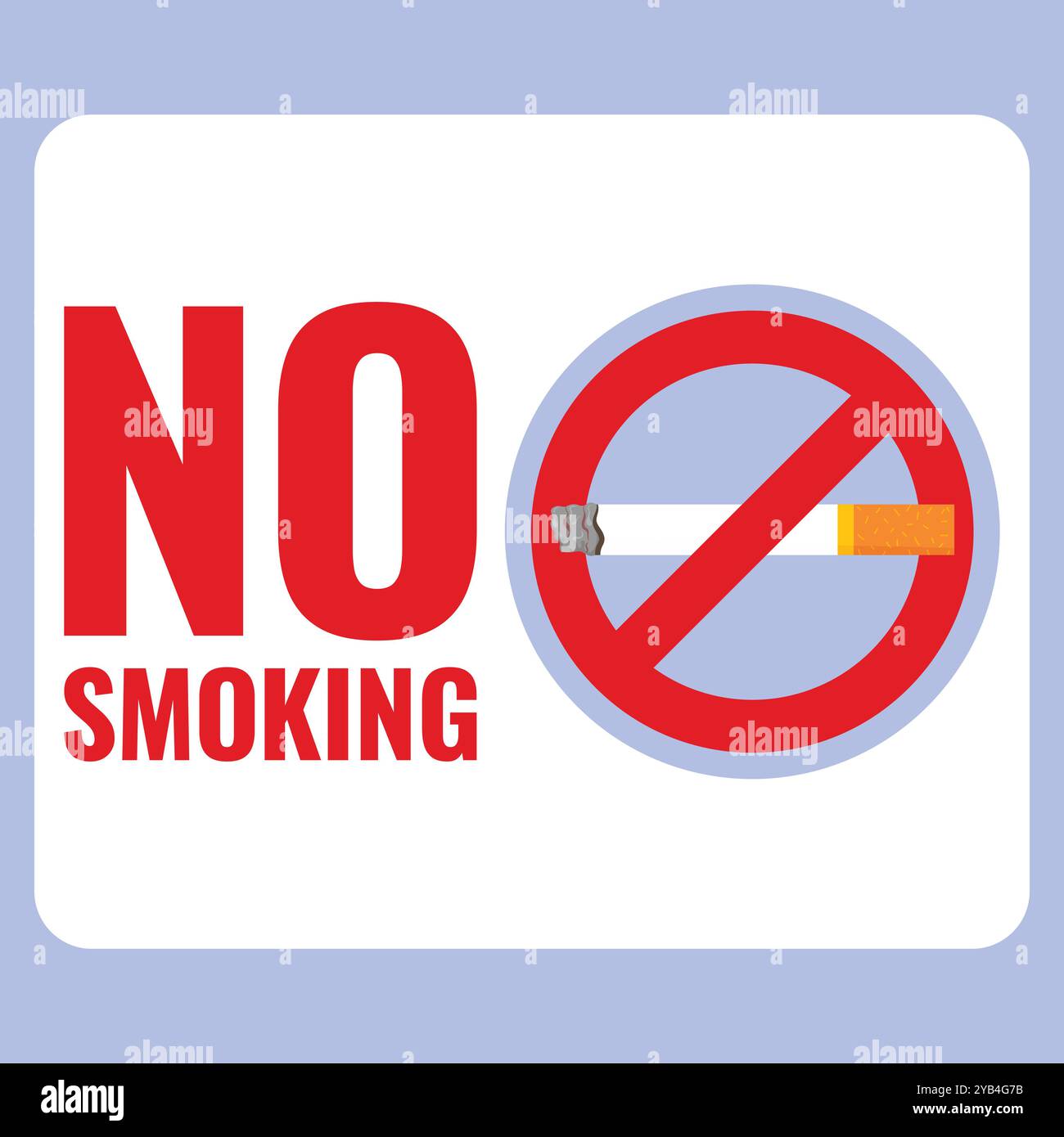 No Smoking sign vector illustration. say no to smoking vector. no ...