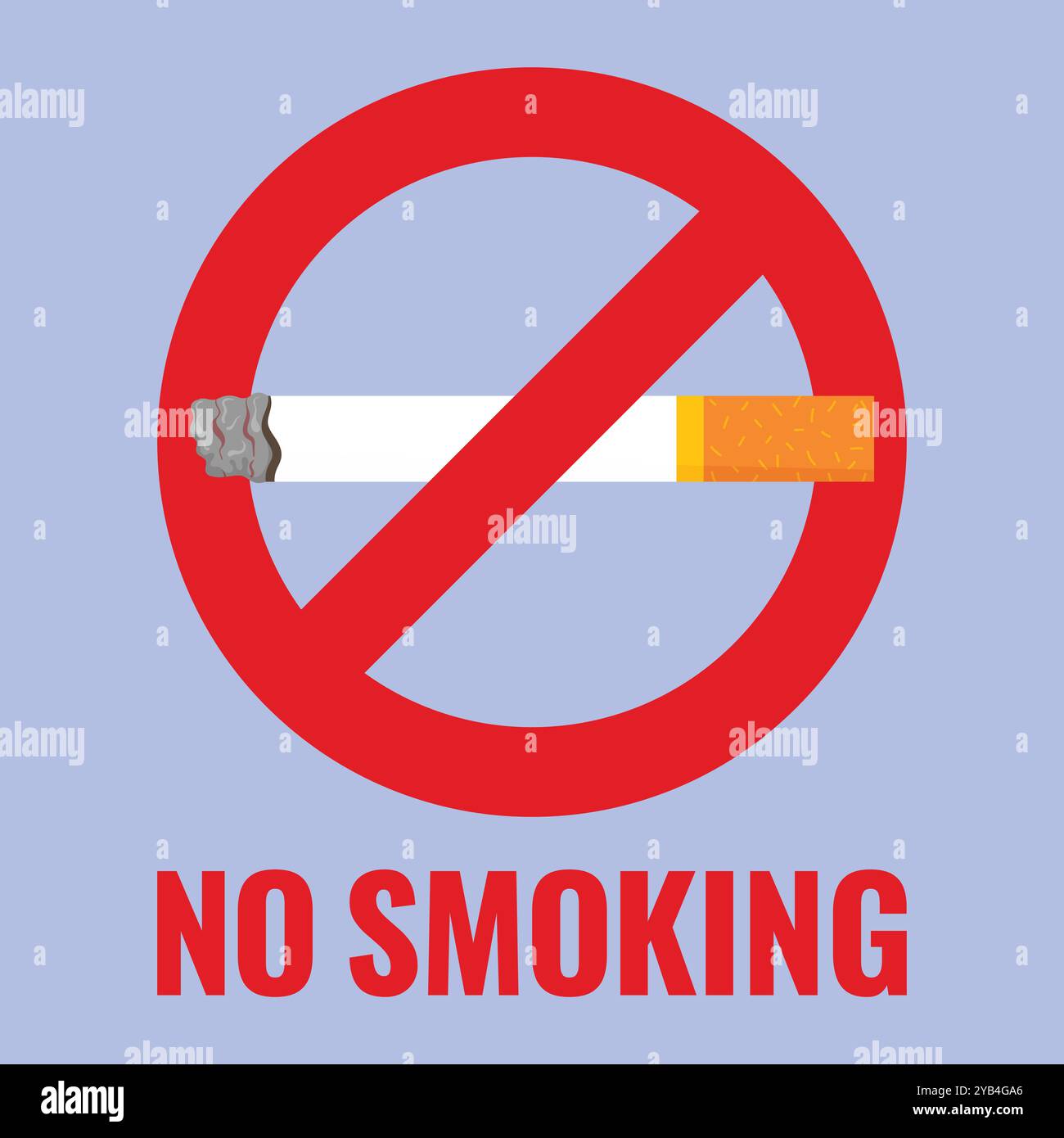 No Smoking sign vector illustration. say no to smoking vector. no ...