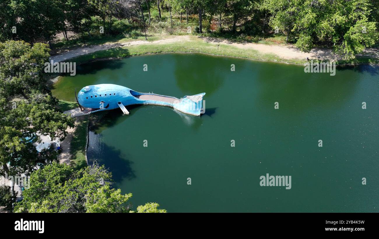 Aerial view of the Blue Whale of Catoosa, Oklahoma Stock Photo - Alamy