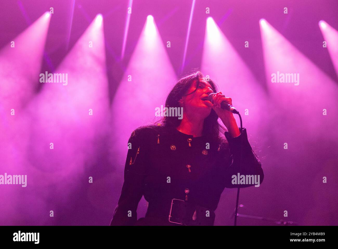 London, UK. October 16, 2024. Lucia Fairfull of Scottish band Lucia ...